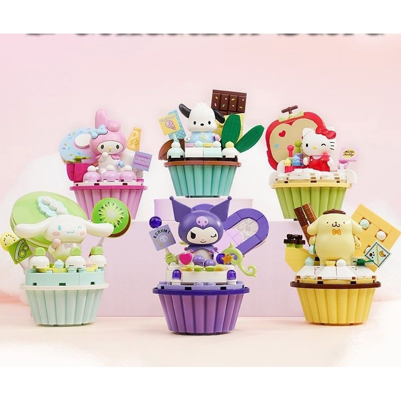 Jual Keeppley Toys Sanrio Cupcake Mainan Blok Balok Susun Bricks DIY ...