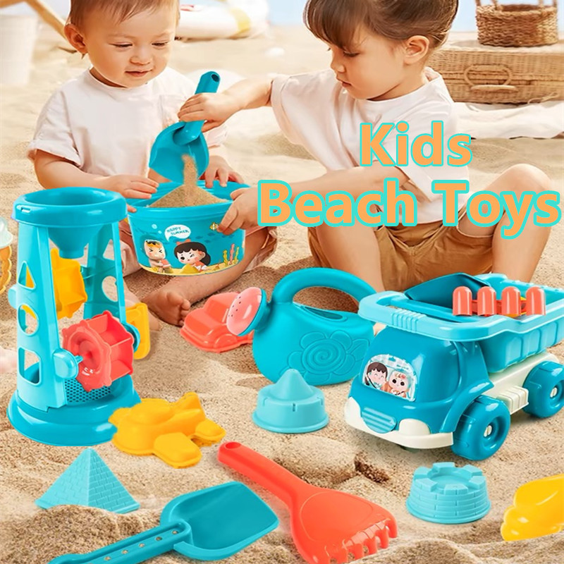 Jual 18 PCS Beach Bucket & Toys/ Mainan Cetakan Pasir Pantai/ Mainan ...