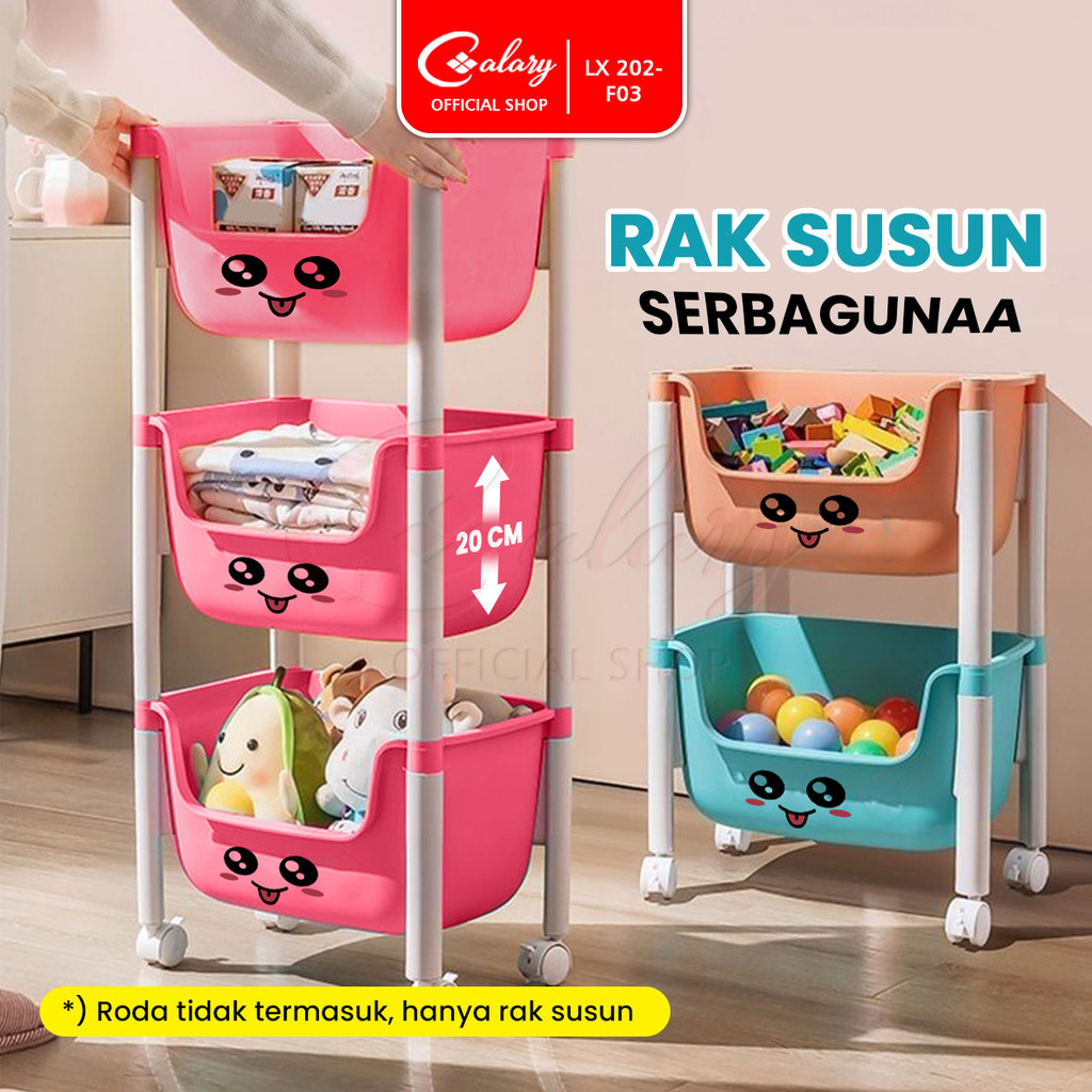 Jual 𝐂𝐀𝐋𝐀𝐑𝐘 Rak Mainan Rak Susun Rakit Mudah Tempat Penyimpanan Mainan ...