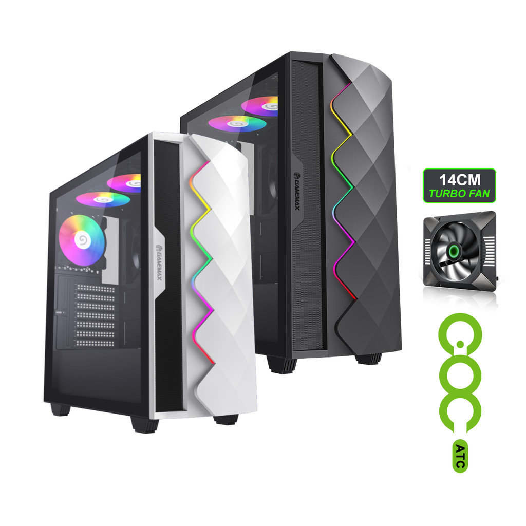 Jual Gamemax Casing PC Diamond COC CP Mid-Tower PC case | Shopee Indonesia