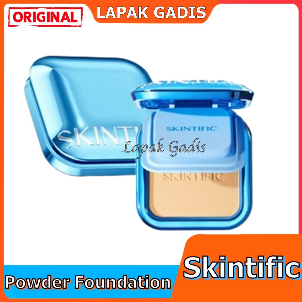 Jual LapakGadis SKINTIFIC - Ultra Cover Powder Foundation 9g | Two Way ...