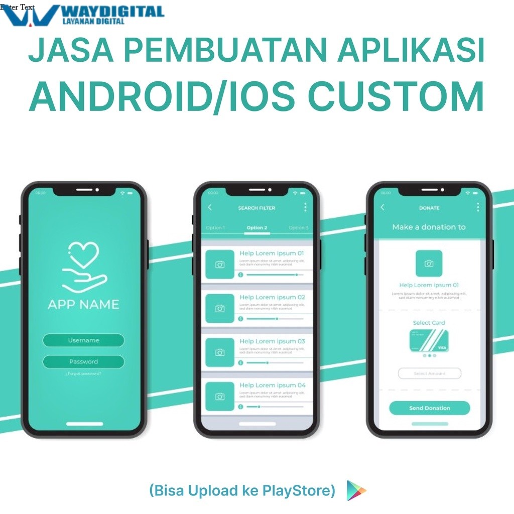 Jual Jasa Pembuatan Aplikasi Android/IOS Custom (Bisa Upload ke Playstore) | Shopee Indonesia