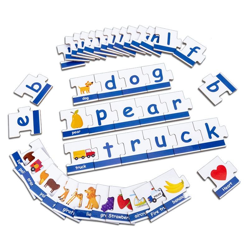 Jual Spelling Puzzle Cards Educational Words Learning Toys Alphabet ...