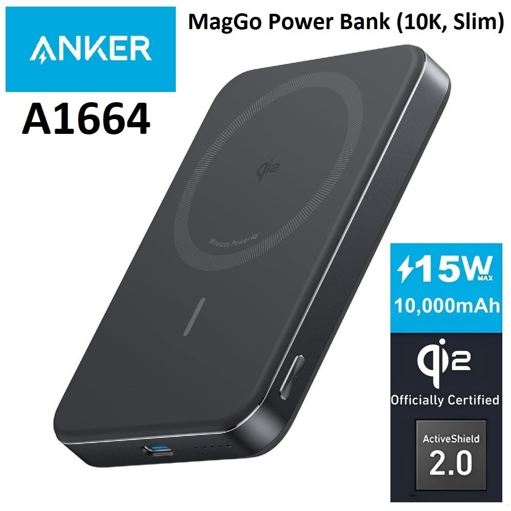 Jual ANKER A1664 - MagGo Power Bank 30W - 10K Ultra-Slim Magnetic Power ...