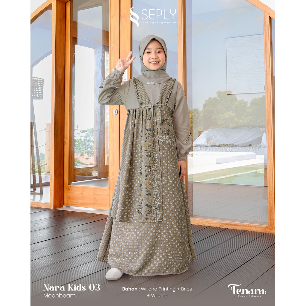Jual Sarimbit Lebaran Keluarga Tenara Terbaru Gamis Anak Simple Nara ...