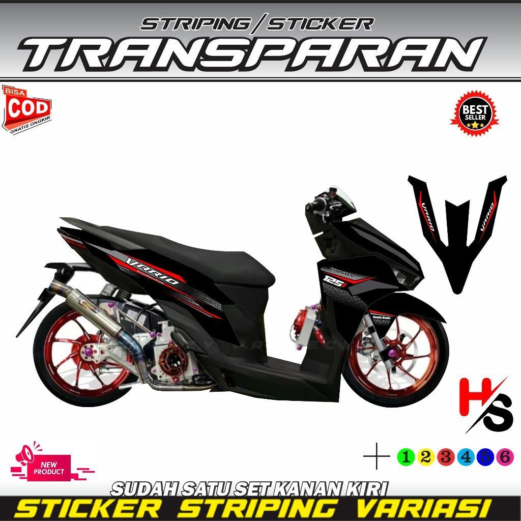 Jual STICKER STRIPING TRANSPARAN BODY MOTOR HONDA VARIO LED NEW GEN 2 2024/2025 MOTIF VARIASI ...