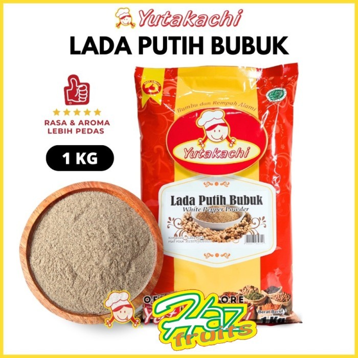 Jual Lada Putih Bubuk Yutakachi White Pepper Powder - 1 Kg | Shopee ...