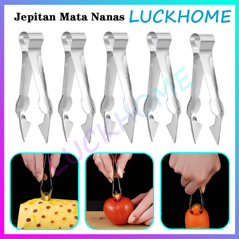 Jual 2PCS Capitan Pencabut Mata Nanas Stainless Penjepit Kupas Mata ...