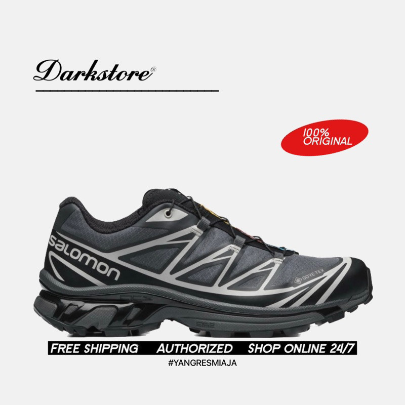 Jual promo diskon 70% Salomon XT-6 Gore Tex Black Ebony Lunar Rock 100% ...