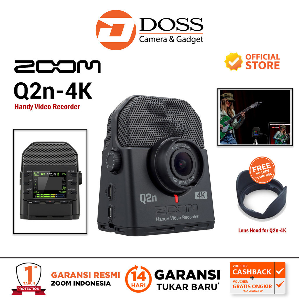 Jual Zoom Q2n 4K Handy Video Recorder Zoom Q2 N 4K Q2n4K | Shopee Indonesia