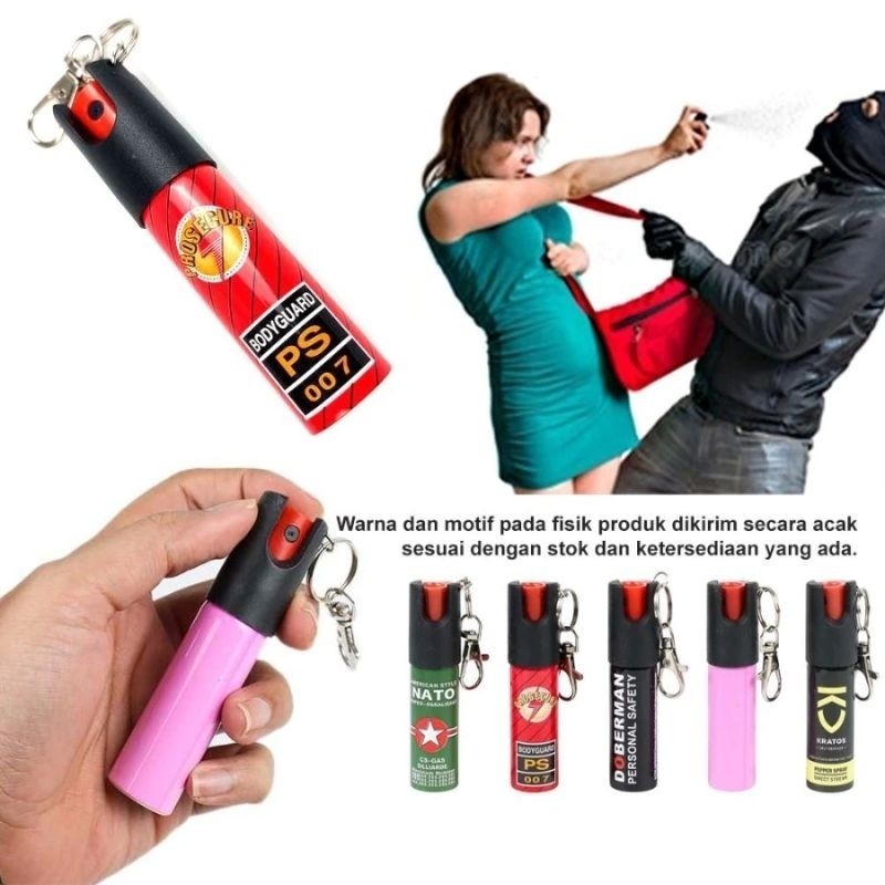 Jual Pepper Spray Semprotan Lada Merica gas Air Mata Pelindung Diri ...