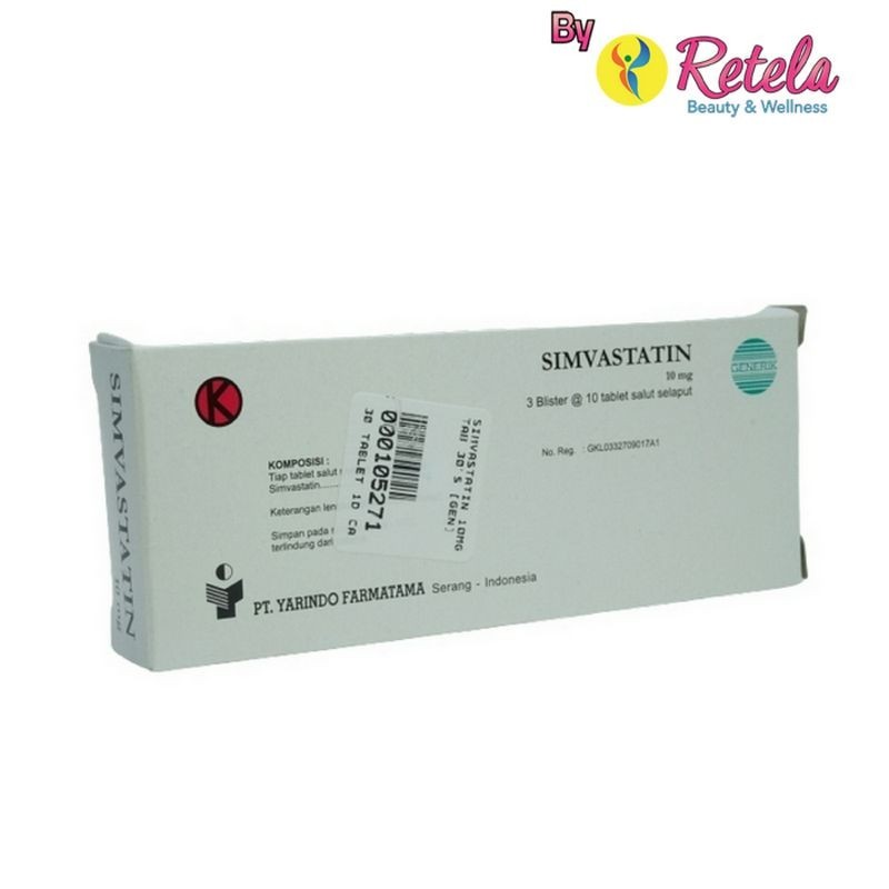 Jual SIMVASTATIN 10MG STRIP 10 TABLET (Gen-Yarindo) | Shopee Indonesia