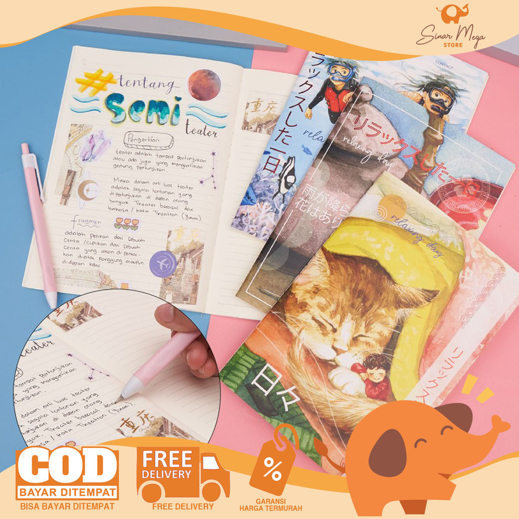 Jual Joyko Notebook NB-729 Relaxing Day Buku Catatan A5 Soft Cover ...