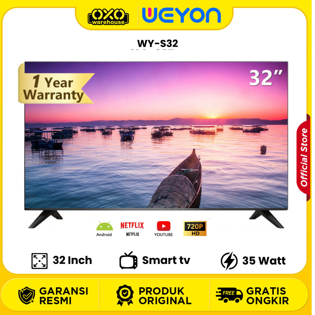 Jual WEYON TV Android 32 Inch smart TV LED Digital TV | Shopee Indonesia