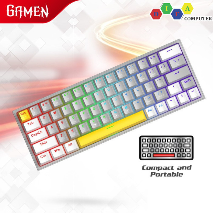 Jual Gamen Titan V / V Lite Series Wired Gaming Keyboard 60% Mechanical ...