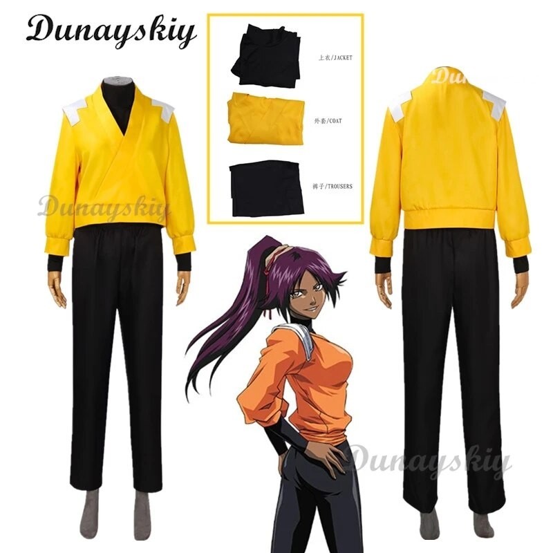 Jual PREORDER Anime Bleach Shihouin Yoruichi Cosplay Costume Gotei 13 ...