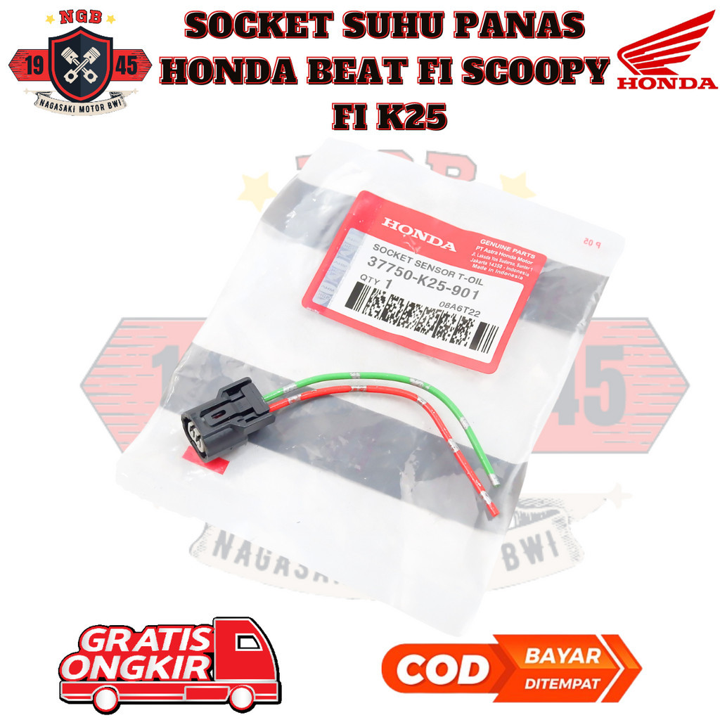 Jual Socket Sensor Suhu Panas Honda Beat FI & Scoopy FI / Soket Sensor ...