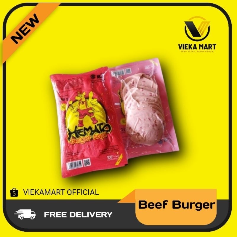 Jual Hemato Beef Burger isi 10 pcs 250g | Shopee Indonesia