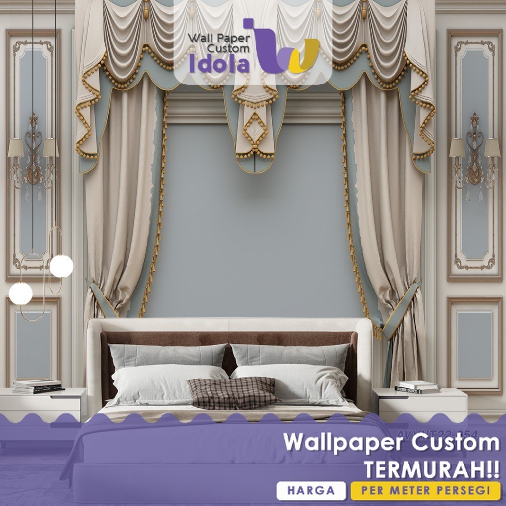 Jual Wallpaper Custom | Wallpaper Custom Ruang Tamu | Wallpaper Custom Motif Abstrak 6 ...