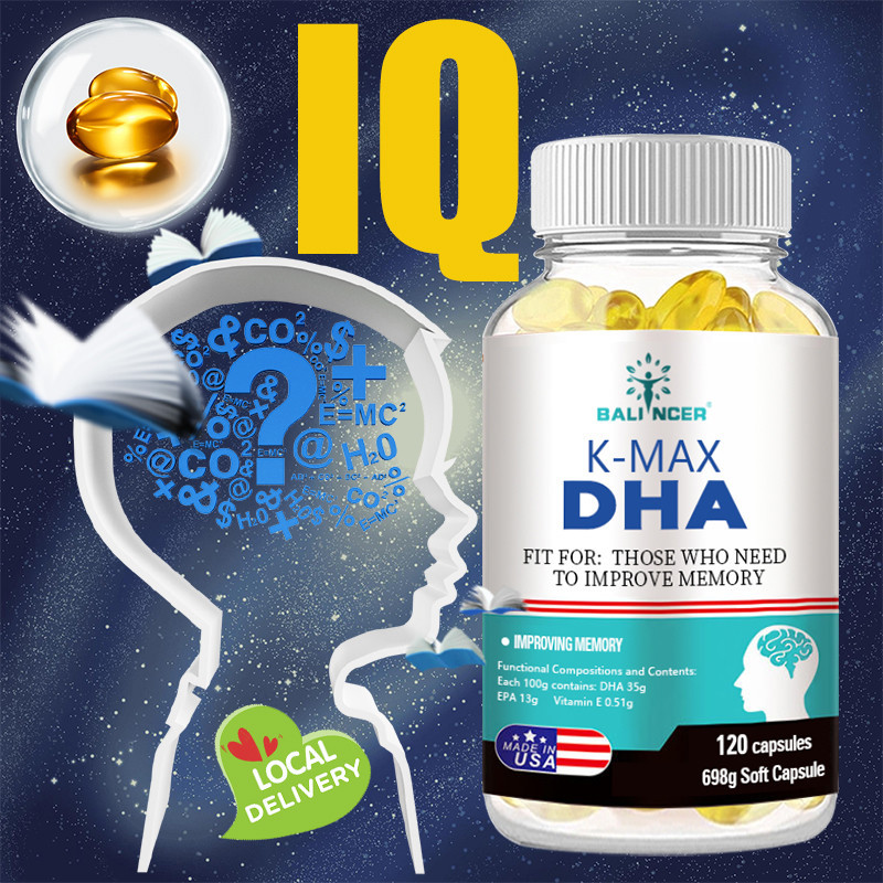 Jual 【EXP：11/2025 60/120pcs】 Brain DHA Supplement, High-Strength DHA ...