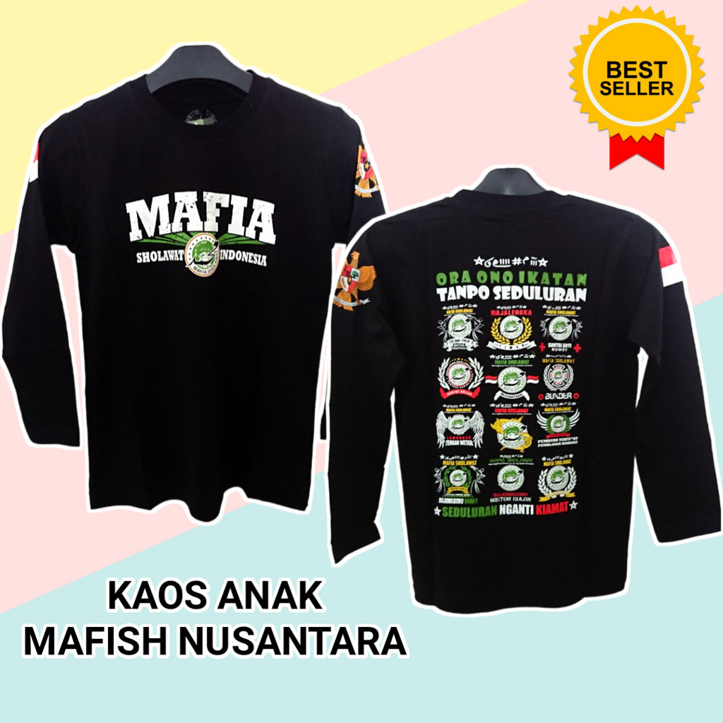 Jual Kaos Mafia Sholawat Anak Anak Lengan Panjang / Kaos Mafish Anak ... Jual Kaos Mafia Sholawat Anak Anak Lengan Panjang / Kaos Mafish Anak ...