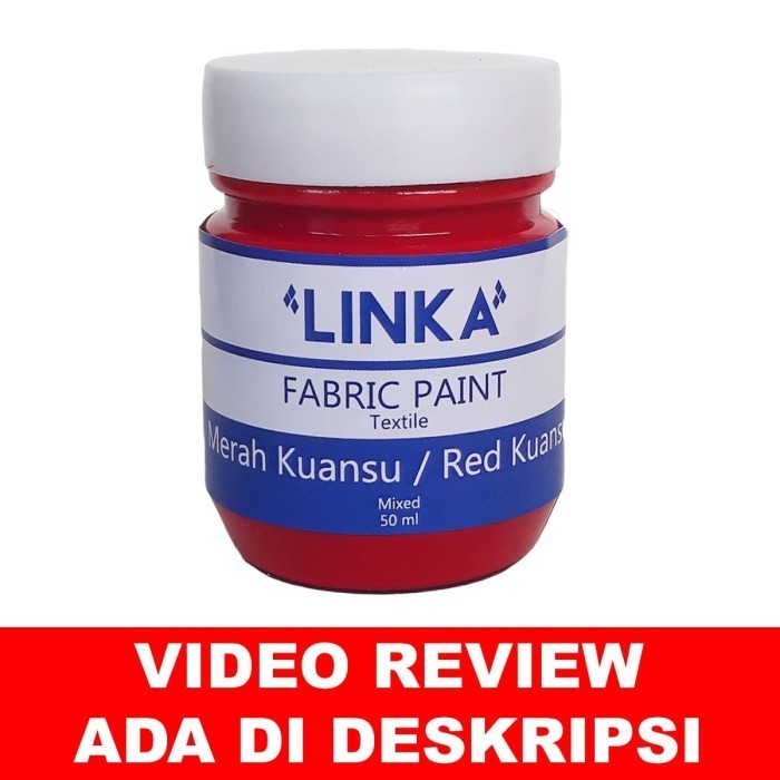 Jual CAT KAIN/ CAT SEPATU/ Cat Lukis Merah Kuansu - Fabric Paint/Cat ...