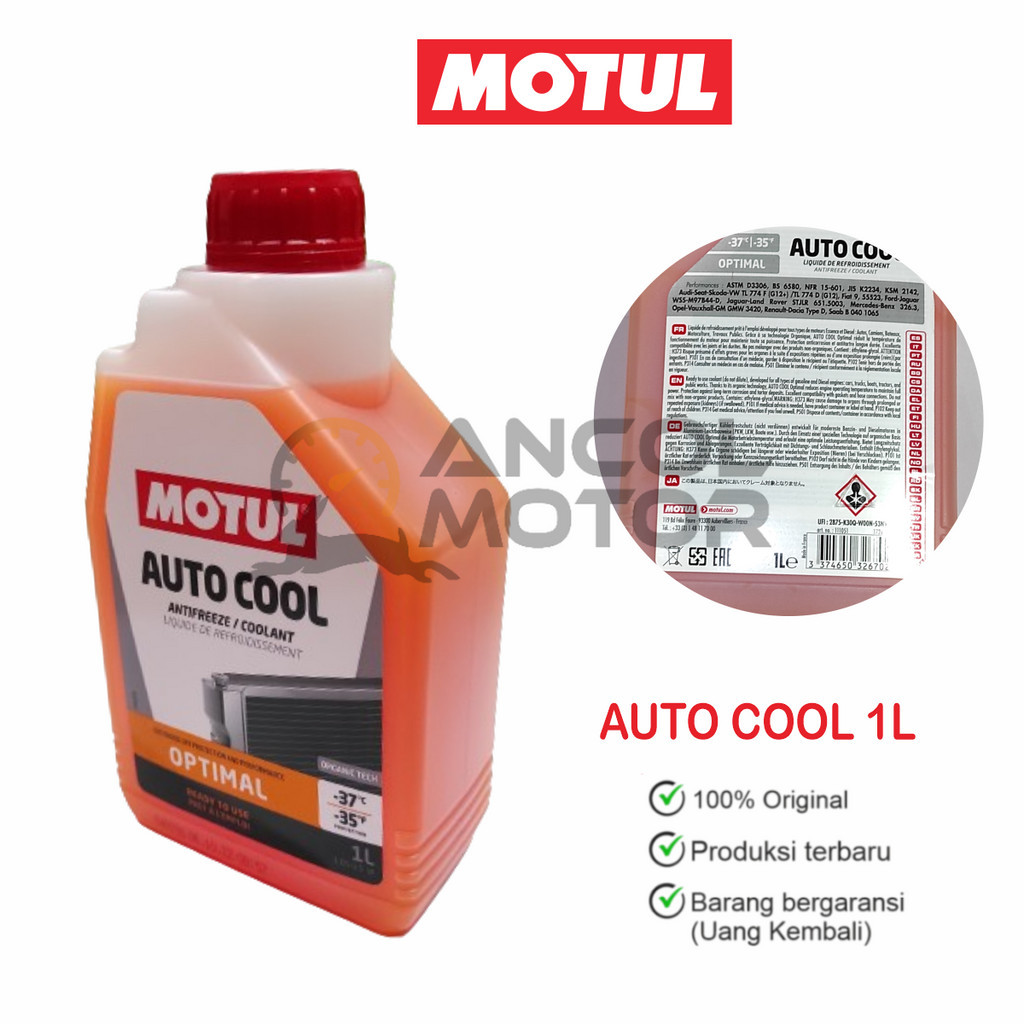 Jual Motul AutoCool Optimal Inugel Coolant -37°C Air Radiator 1L ...