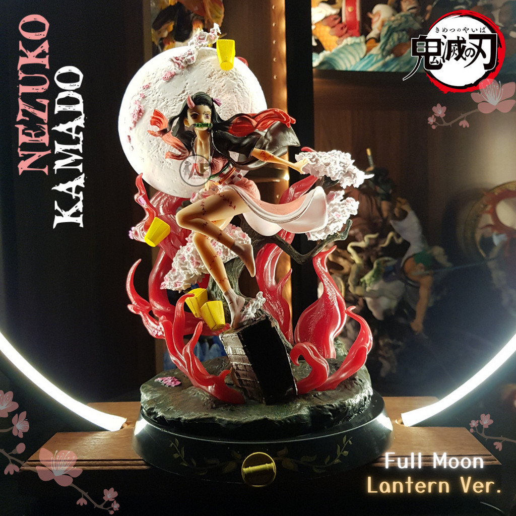 Jual RARE Statue Nezuko Kamado Demon Slayer sakura tree full moon ...