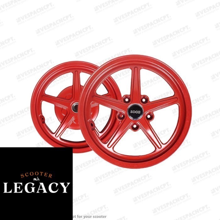 Jual Velg SOCA R-AS Red Front & Rear Vespa Sprint Primavera GTS ...