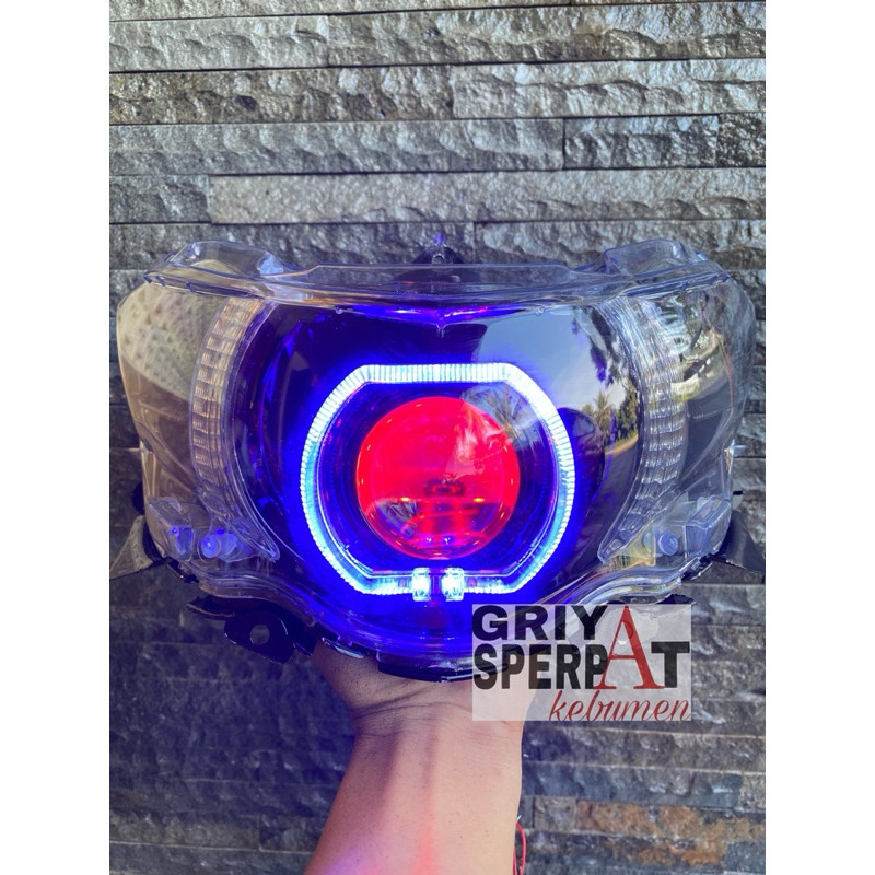 Jual LAMPU DEPAN BILED MIO SOUL GT BILED LED | Shopee Indonesia