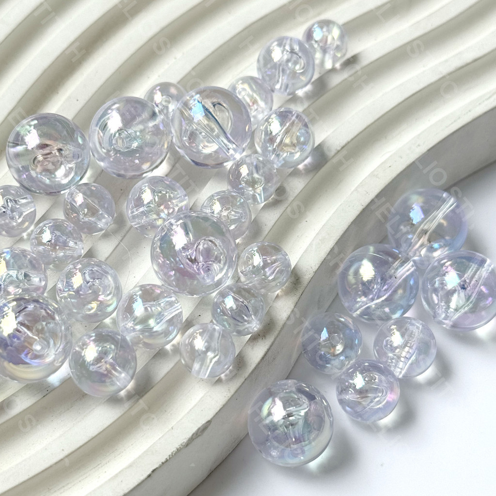 Jual 25 gr Manik-manik Mutiara Putih transparan AB | Shopee Indonesia