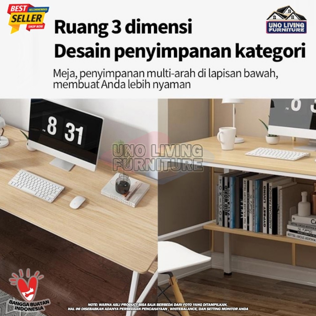 Jual Meja Belajar Kayu / Meja Belajar Minimalis / Meja Kerja / Meja Komputer Minimalis / Meja ...