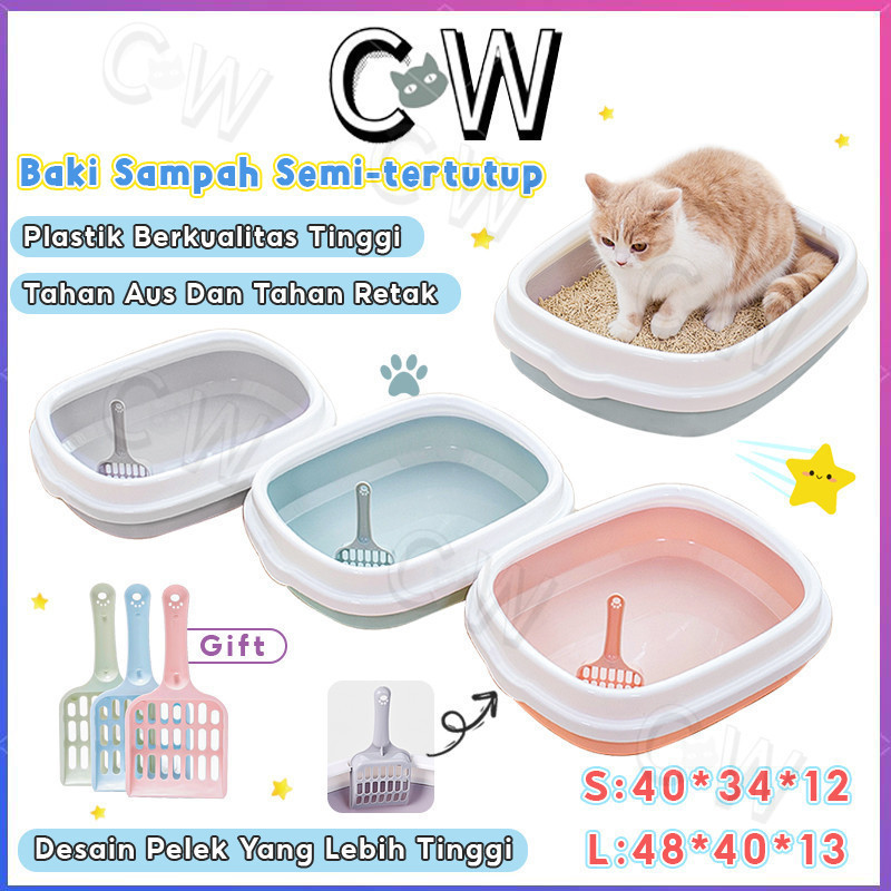 Jual Toilet kucing Bak Pasir Kucing Litter Box Kucing Kotak Kotoran Cat ...