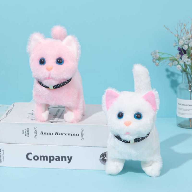 Jual 【AQING】Mainan Boneka Kucing Bergerak Mainan Mewah Listrik Kucing ...