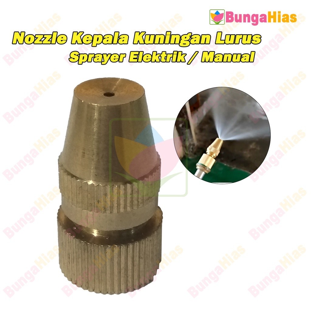 Jual Nozzle Kepala Sprayer Kuningan Spuyer Lurus Elektrik Manual ...