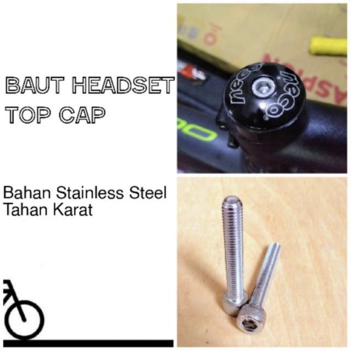 Jual Baut Stem Bolt Top Cap Stainless stel kuat tahan karat | Shopee ...