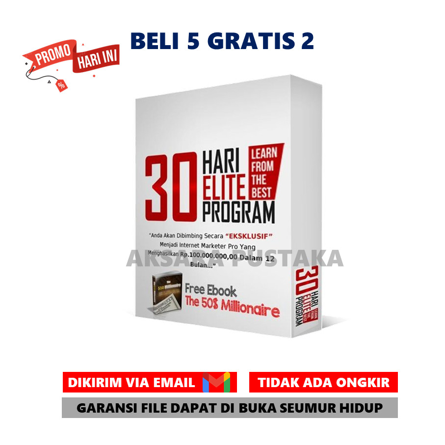 Jual ECOURSE - 30 HARI ELITE PROGRAM - Raih Cuan 100 Juta Dalam Setahun Melalui Internet ...