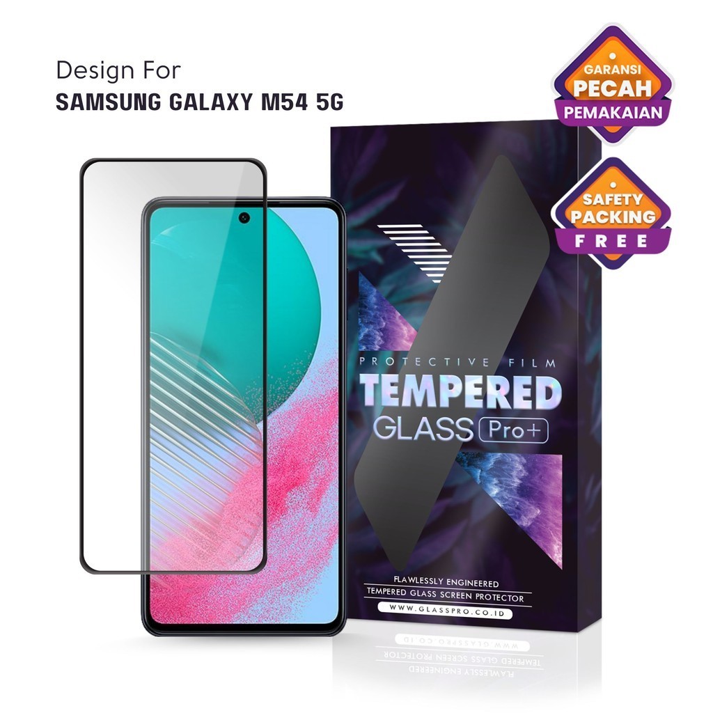 Jual Premium Tempered Glass Samsung Galaxy M54 5G Full Cover - Anti ...