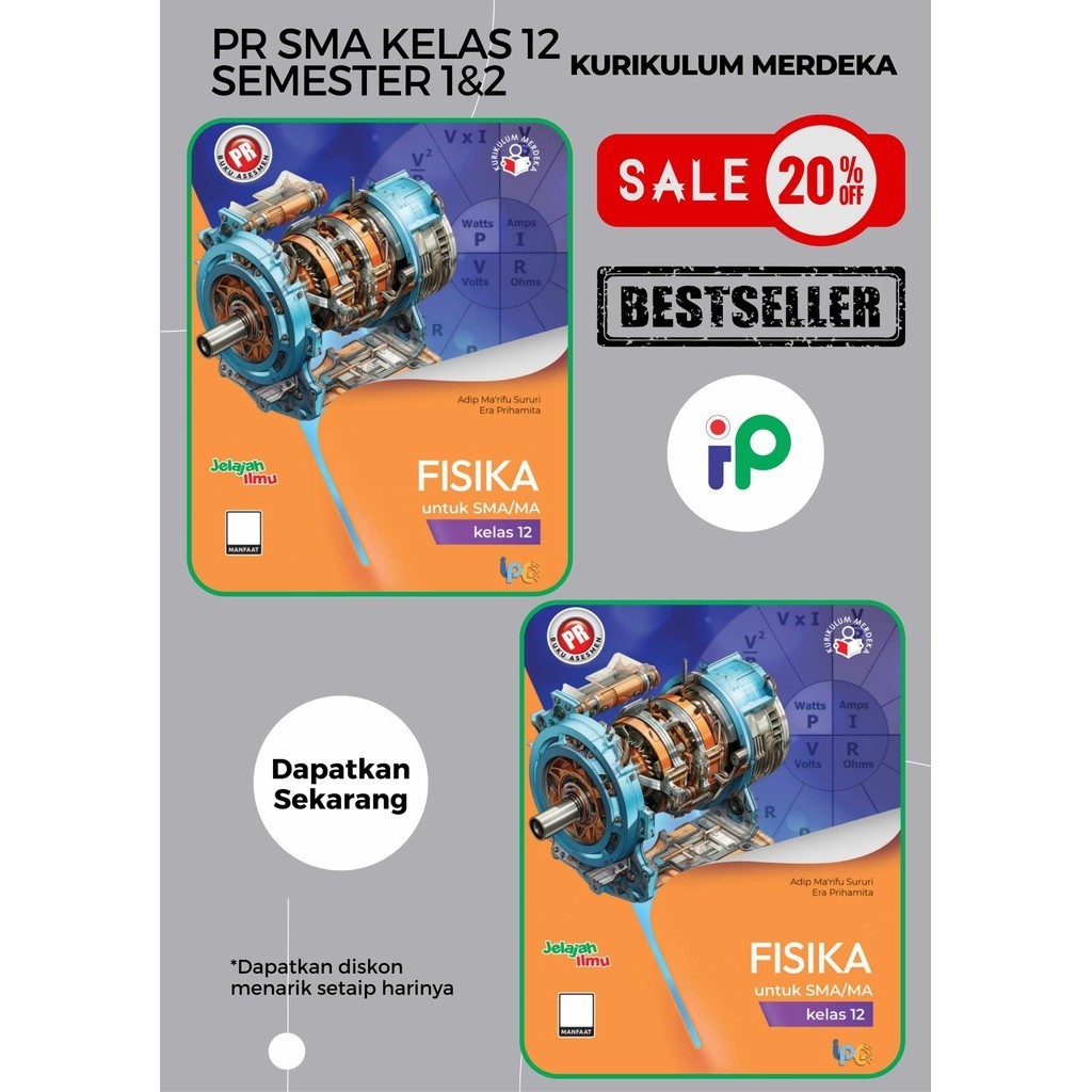 Jual Buku Pr/Lks Kurmer Fisika Kelas 12/XII SMA/MA Semester 1&2 Kurikulum Merdeka Intan pariwara ...
