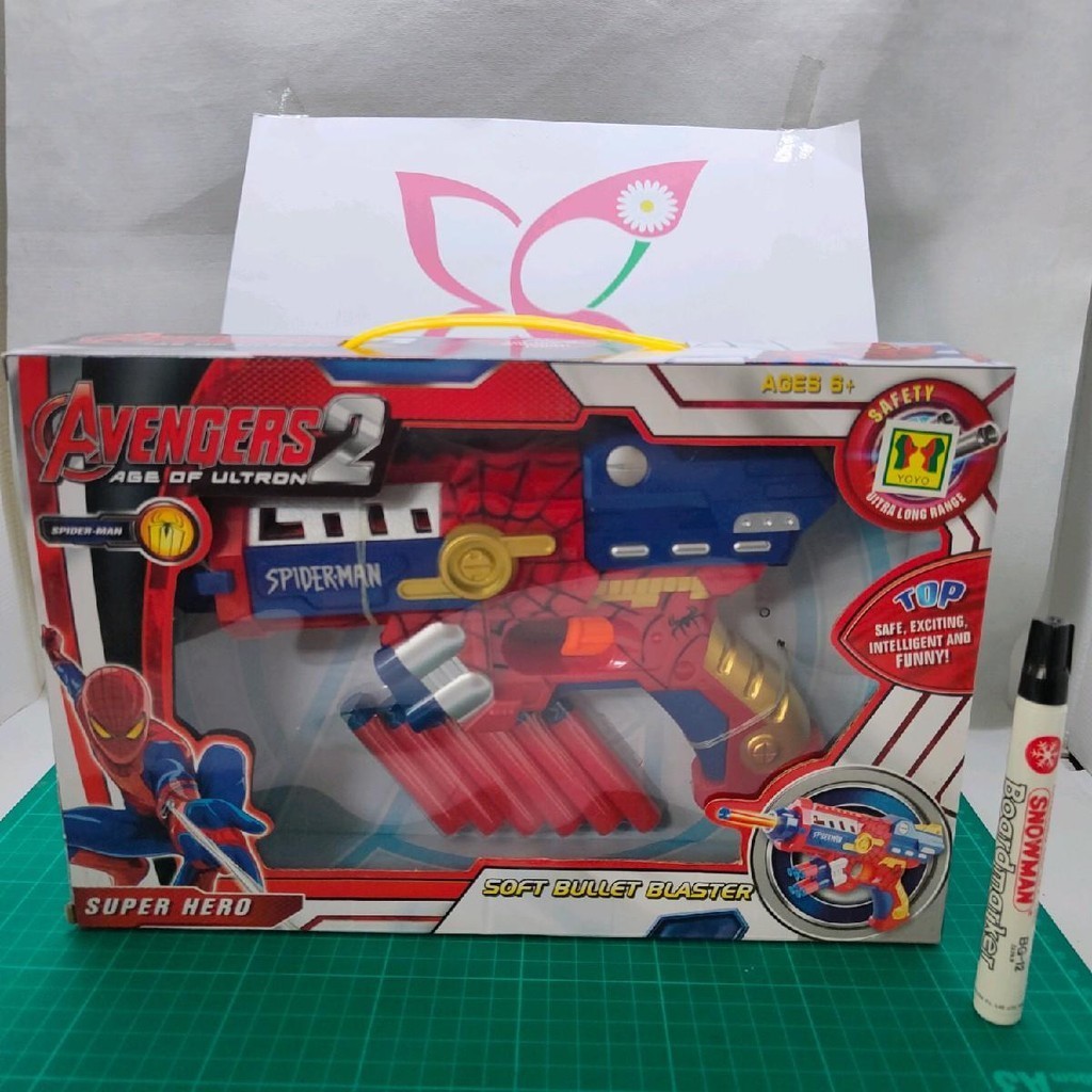 Jual Avengers Soft Blaster//Soft Bullet Blaster F1559 | Shopee Indonesia