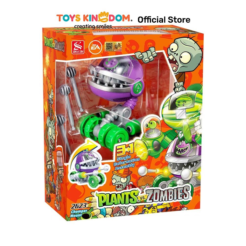 Jual Toys Kingdom Cruzer Plants Vs Zombies Robot Chomper Mount - Ungu ...