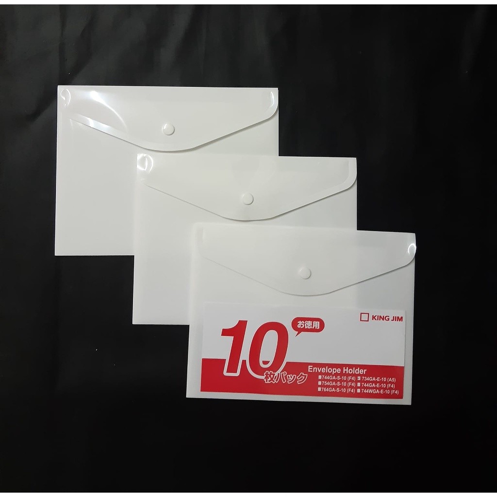 Jual MAP KANCING A5 QUARTO KING JIM PLASTIK TEBAL DOCUMENT FILE BAG ...