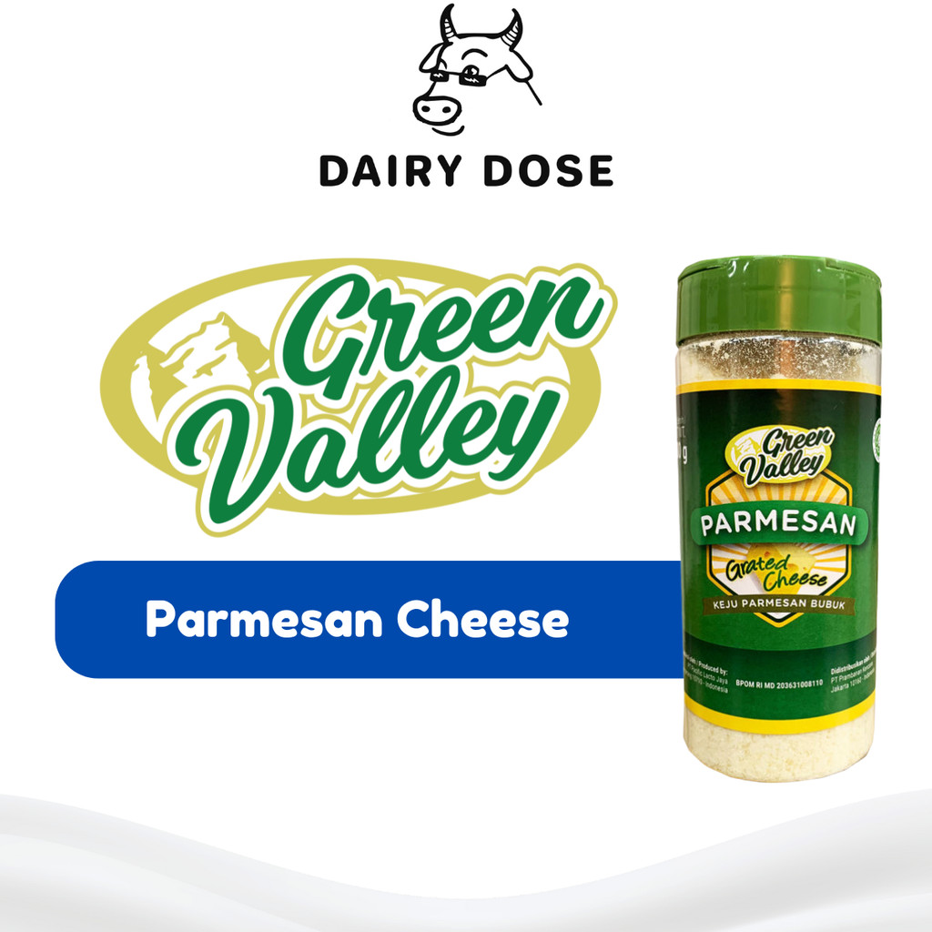 Jual Grated Parmesan Cheese Green Valley - 80g 200g | Shopee Indonesia