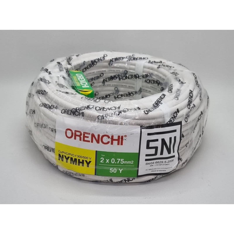 Jual Kabel Listrik Serabut NYMHY ORENCHI 2 x 0,75 mm 50Y Free Isolasi | Shopee Indonesia