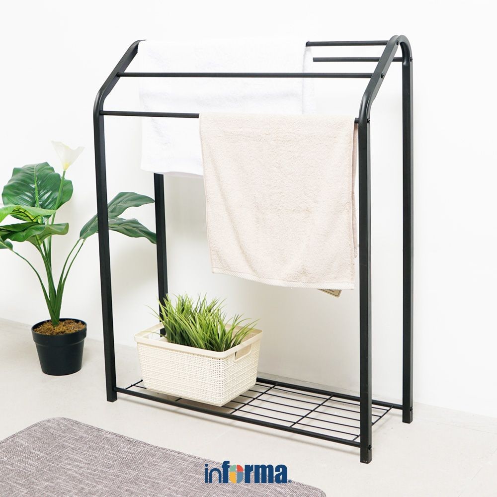 Jual Informa 75X26X94 cm Jemuran Handuk Indoor 205 - Cokelat Tua Tempat ...