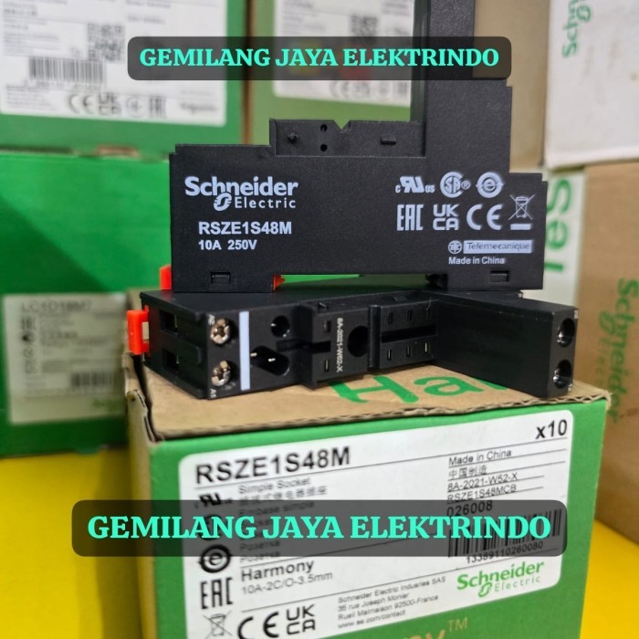 Jual SOKET RELAY SCHNEIDER 8PIN 8KAKI SOCKET RELAY SCHNEIDER RSZE1S48M ...