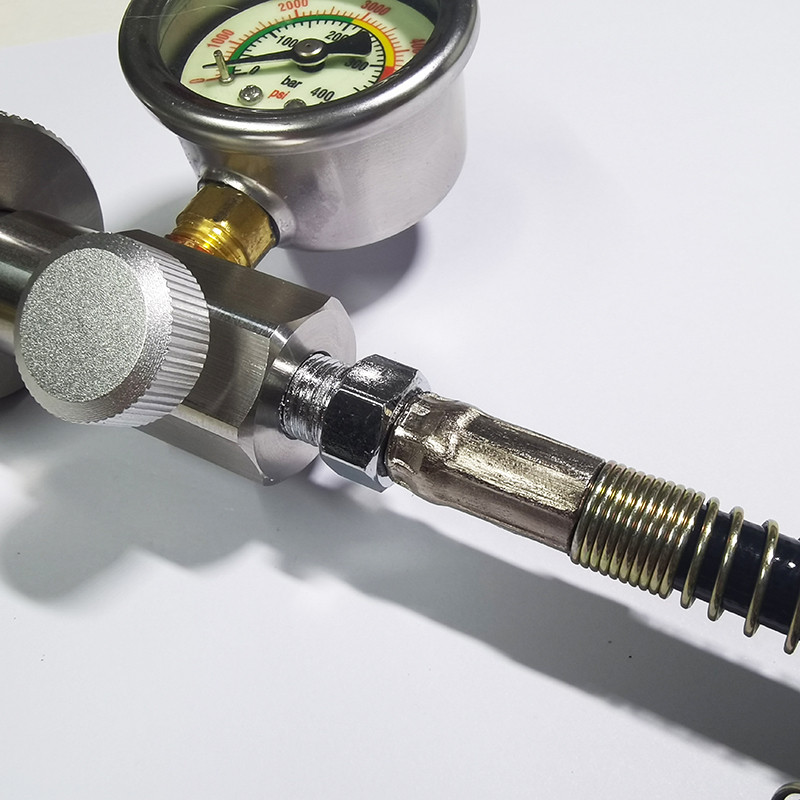 Jual HPA Air Diving DIN G5/8 Connect Fill Station Filling Charging Adaptor Gauge Stainless Steel ...