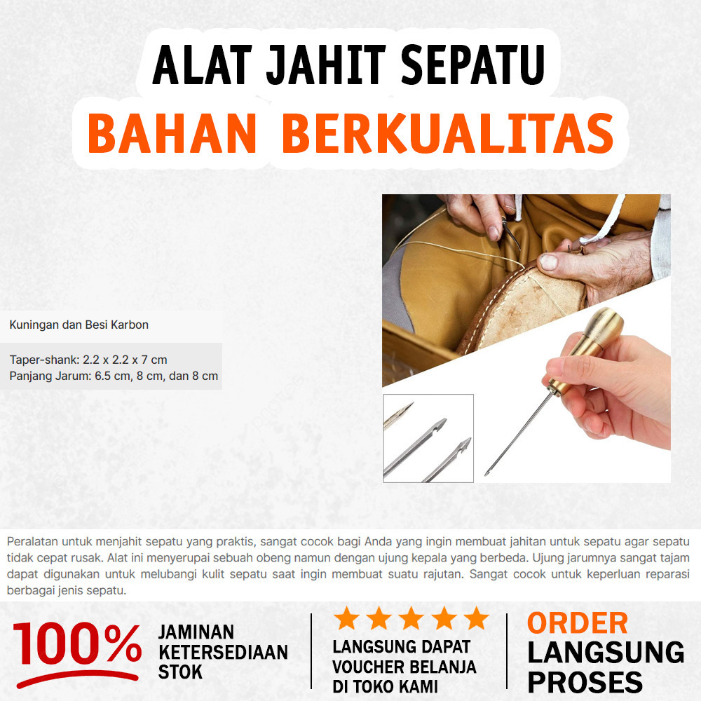 Jual Alat Jahit Sepatu / Reparasi Sepatu Mudah & Praktis Digunakan + 3 ...