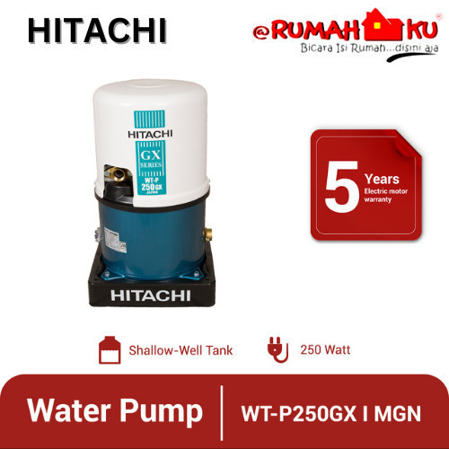 Jual POMPA AIR HITACHI WTP 250 GX - POMPA SUMUR DANGKAL - SHALLOW WELL ...