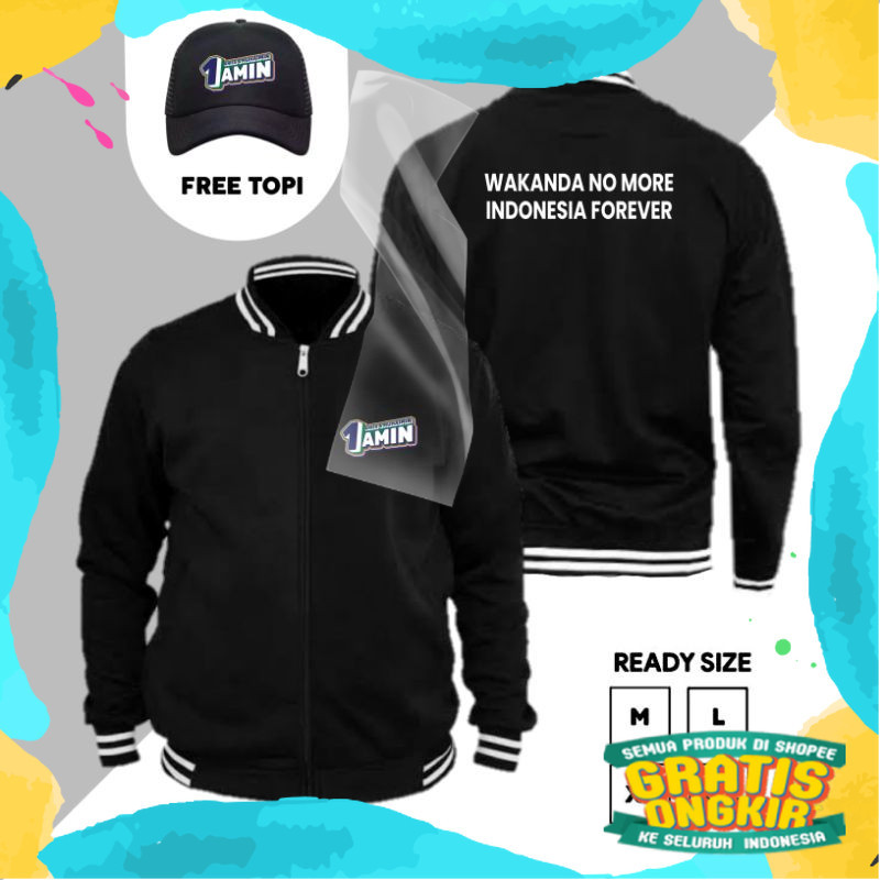 Jual JAKET VARSITY ANIS ANIES AMIN MUHAIMIN PRESIDEN WAKANDA NO MORE ...
